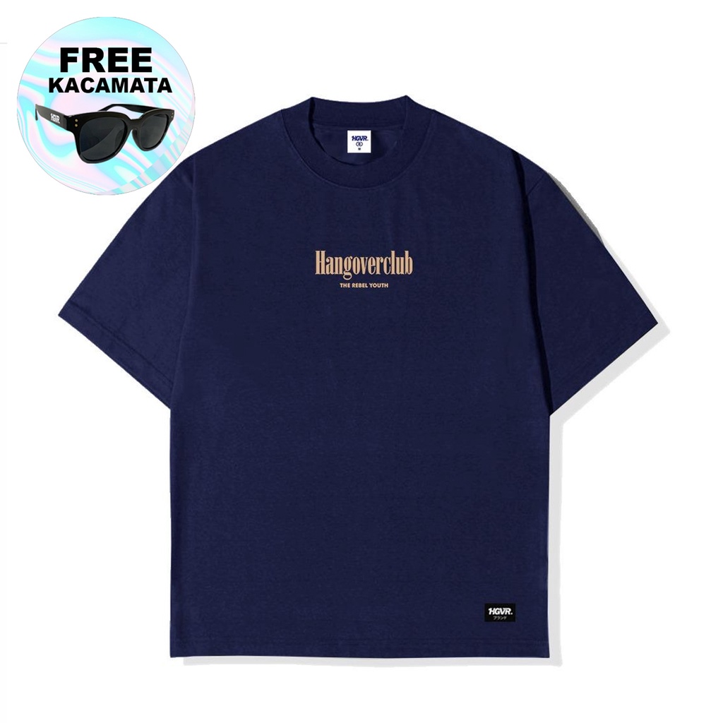 Jual Hgvr Kaos Tsh 217 Blue Navy Gratis Kaca Mata Dan Sticker Pack ...