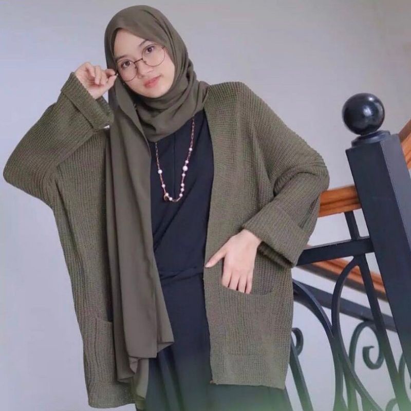 Jual Cardigan switer rajut locy perempuan dewasa jumbo BS(COD) | Shopee ...