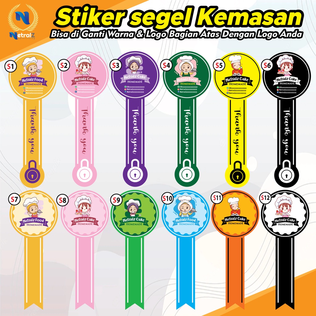 Jual SETIKER SEGEL / STIKER SEAL LABEL / STIKER BOTOL / STIKER TOPLES ...
