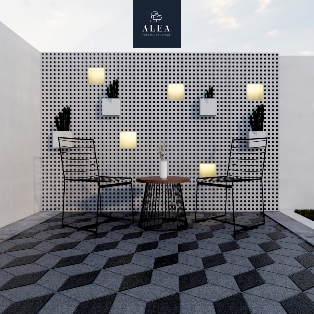 Jual Set Kursi Meja Cafe Outdoor Minimalis Estetik| Tipe : Najwa ...