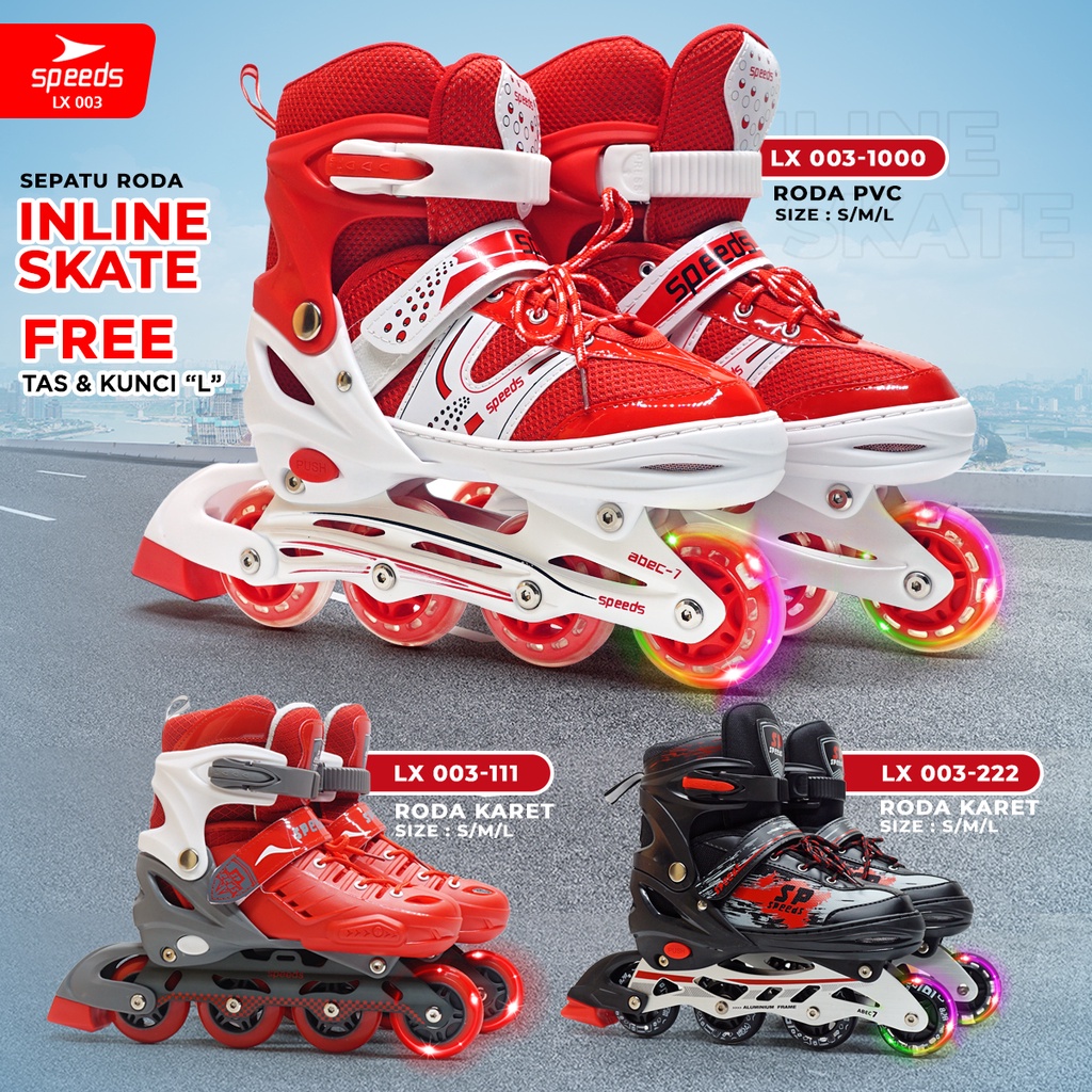 Jual SPEEDS Sepatu Roda Dewasa Remaja Anak New Inline Skates Fitness ...