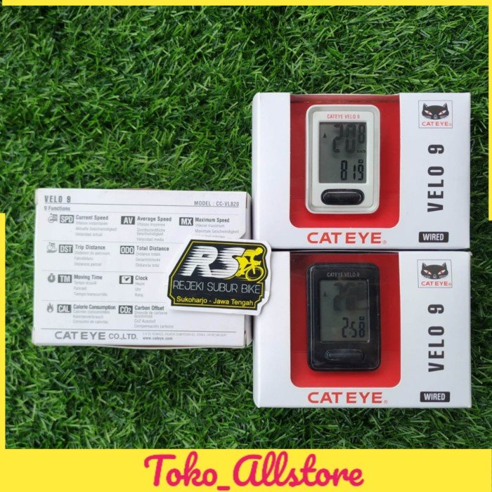 Jual Speedometer Sepeda CATEYE Cat Eye CC-VL820 Velo 9 cyclocomp wired ...