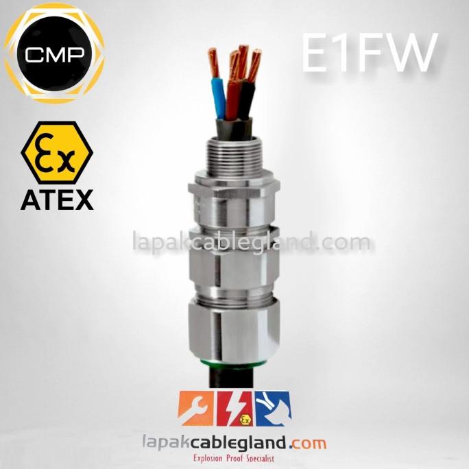 Jual Cable Gland Explosion Proof CMP 75 E1FW M75 Armour Brass Nickel ...