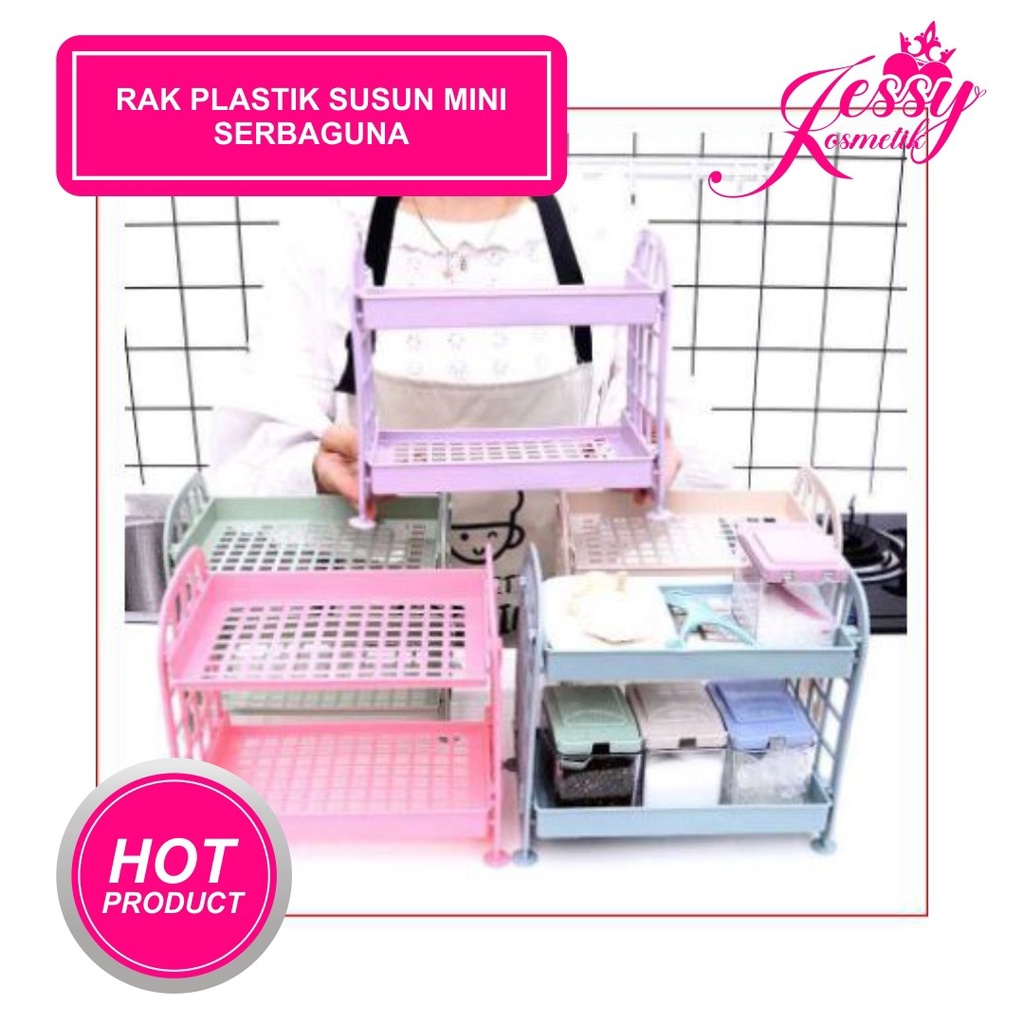 Jual [220gr] Rak Susun Plastik Mini Serbaguna | Rak Meja Rakit ...