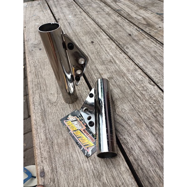 Jual breket kupingan lampu model pipa besi set segitiga as 31 (kupingan ...