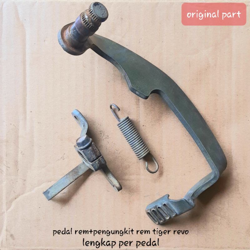 Jual pedal rem tiger revo original bawaan motor lengkap | Shopee Indonesia