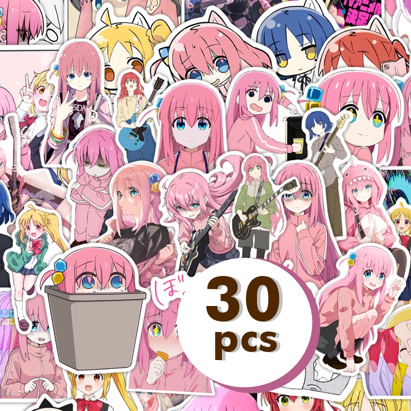 Jual Sticker Bocchi the Rock 30pc stiker Waifu Bocchi Suitcase laptop ...