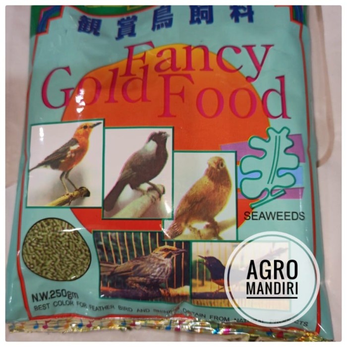 Jual Open DS] Fancy Gold Food 250 Gram Pakan Pur Burung Super | Shopee ...