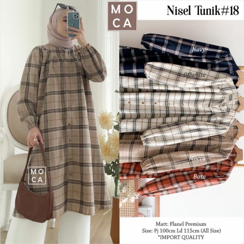 Jual nisel tunik by moca | Shopee Indonesia