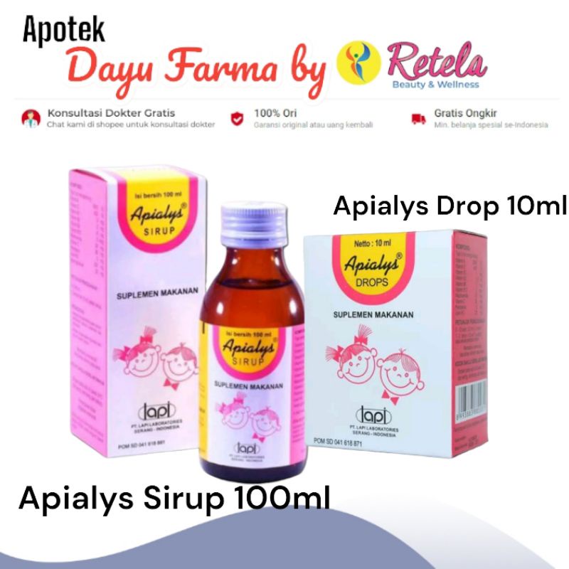 Jual Apialys Syrup 100 ml / Multivitamin | Shopee Indonesia