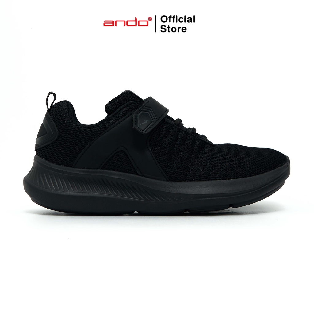 Jual Ando Official Sepatu Sneakers Hino Pria Dewasa - Hitam/Hitam ...