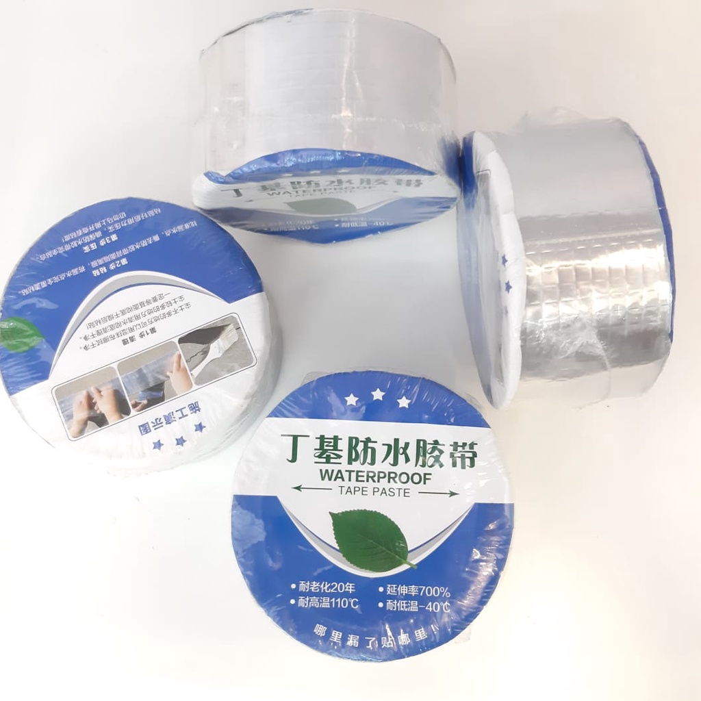 Jual Lakban Anti Bocor 5 meter Lakban Waterproof Nano Tape Double Tape 3 5 meter Aluminum Foil ...