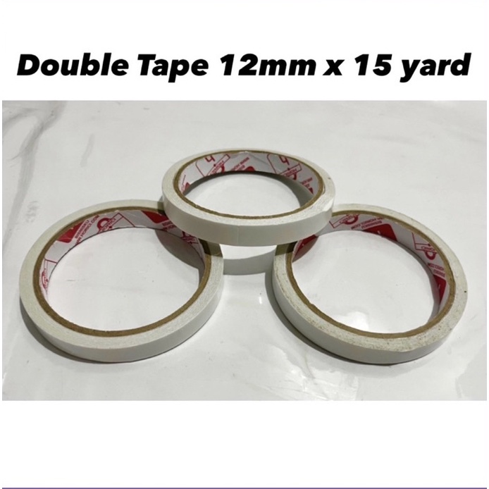 Jual Double Tape / Dobel Tip [ 12mm x panjang 15 yard ] Dabel Tape ...