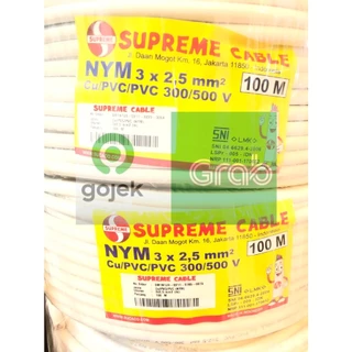 Jual kabel nym 3x2,5 supreme 100 meter Harga Terbaik & Termurah Juni 2024 | Shopee Indonesia