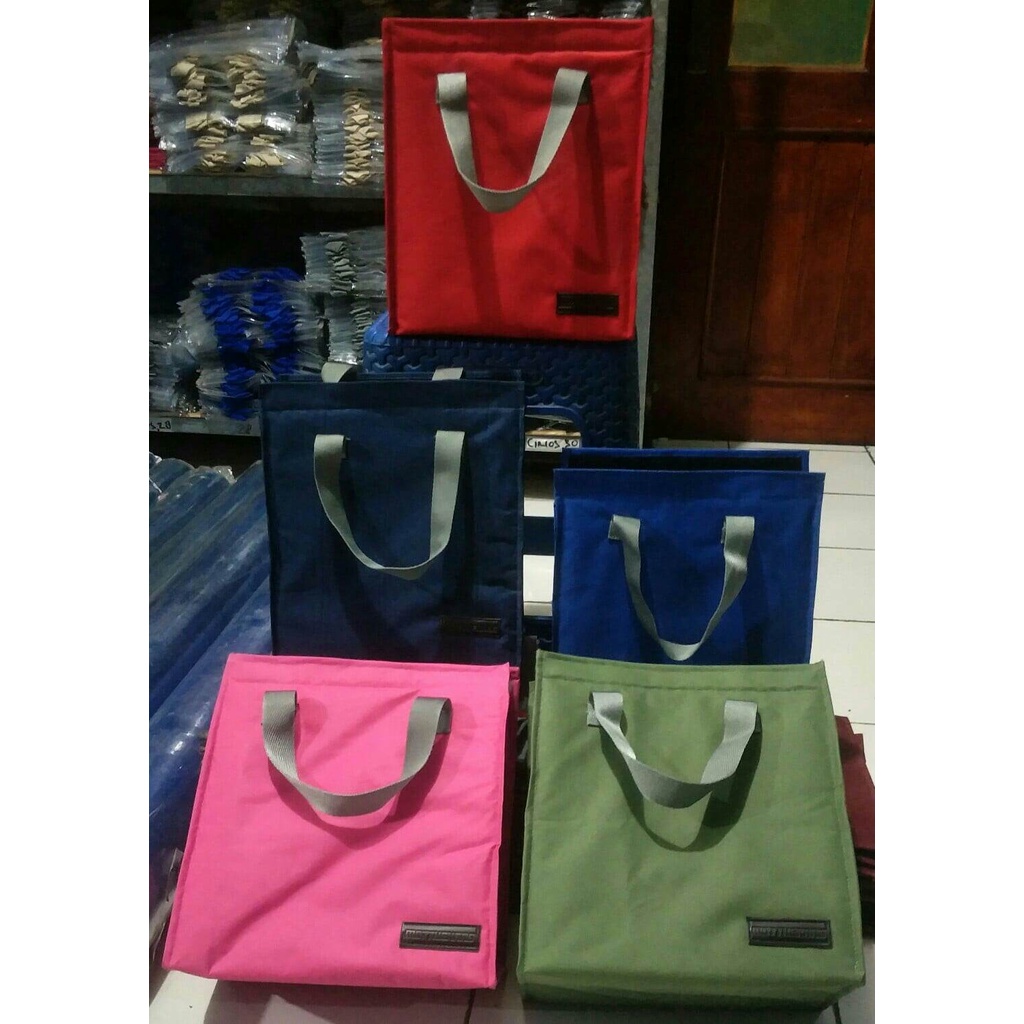 Jual GBR Tas Lunch Tote Bag Food NASI Box Foil Lunch Box Tas makan ...