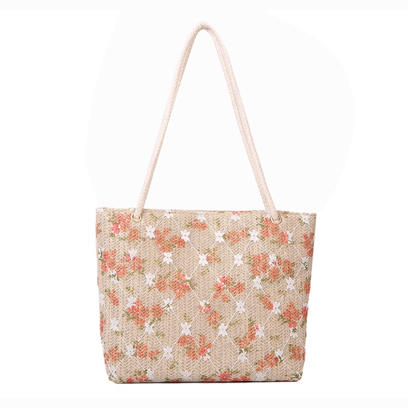 Jual BAO034 Tas anyaman bunga renda segar dan sederhana tas pantai tas ...