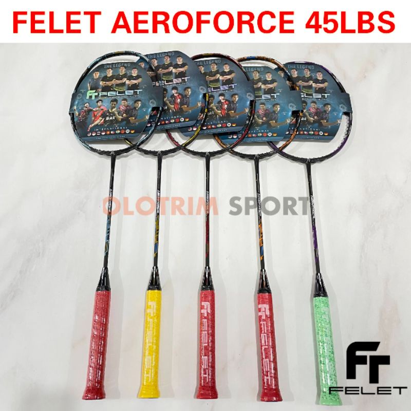 Jual Raket Badminton Felet Aero Force 45LBS AeroForce Original | Shopee ...