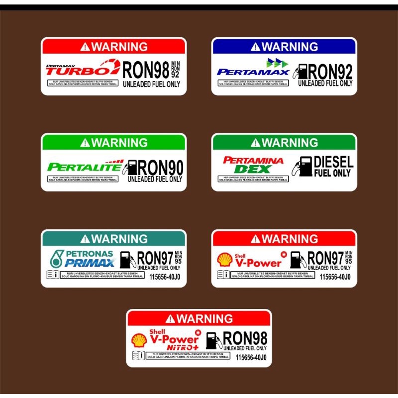 Jual STICKER PRINTING UNLEADED FULEL | Shopee Indonesia