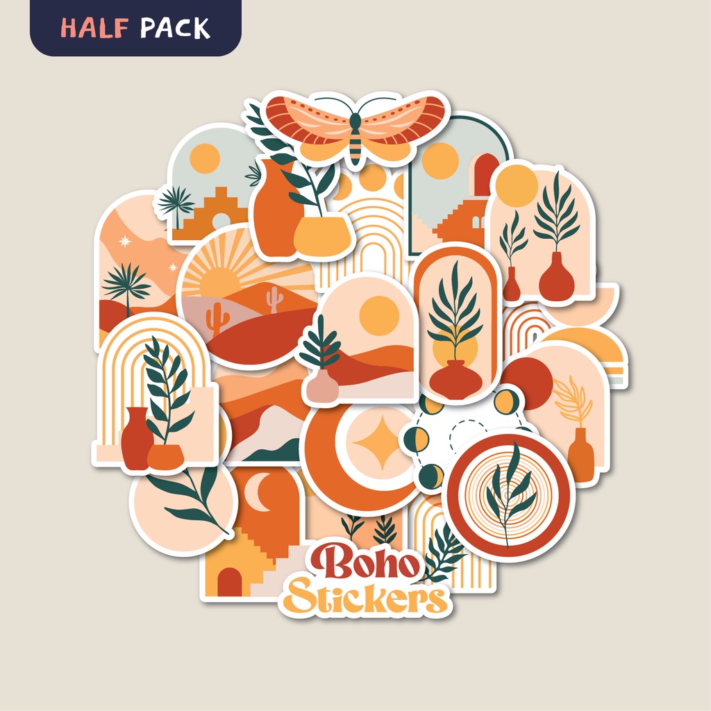 Jual STICKER PACK BOHO STYLE | STICKER TUMBLER | STIKER LAPTOP KOPER ...