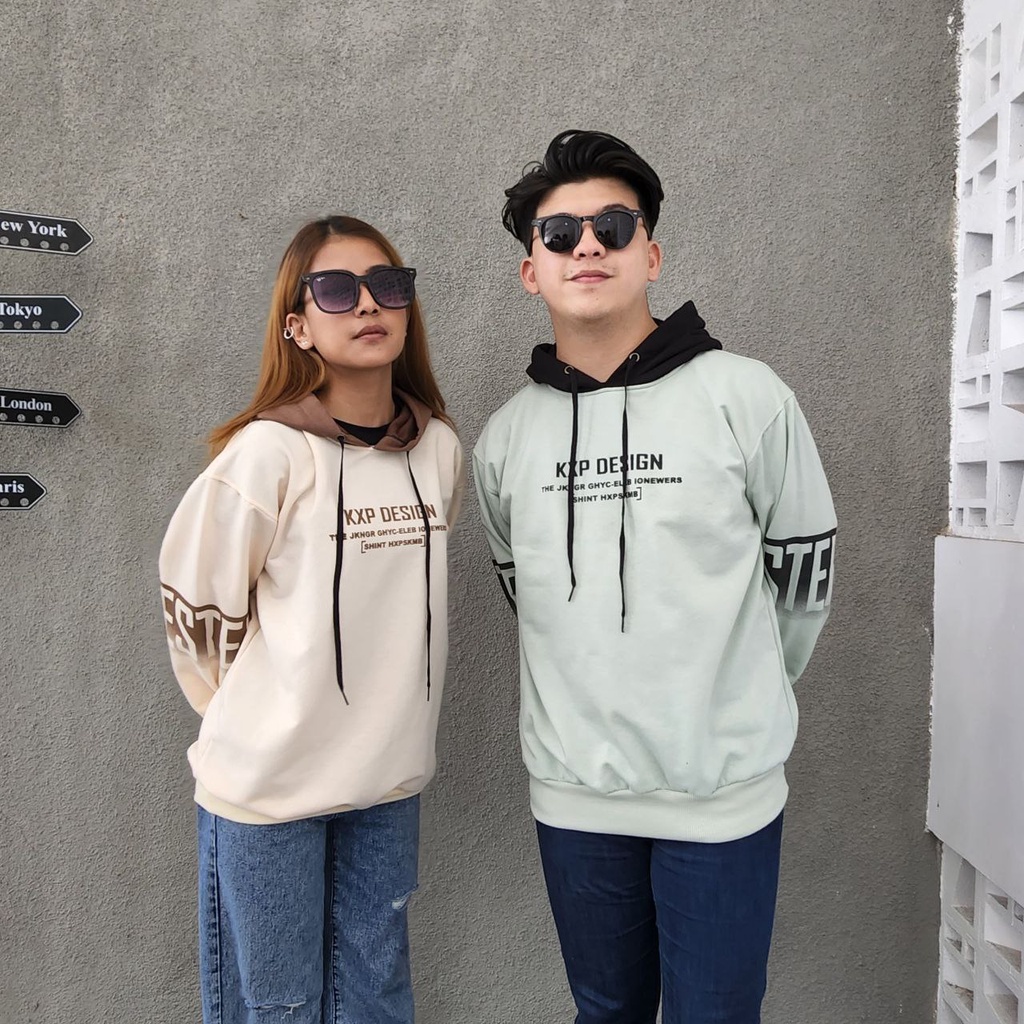 Jual ( Isi 2 Pcs ) jaket sweaterr pasangan couple ksf design / jaket ...