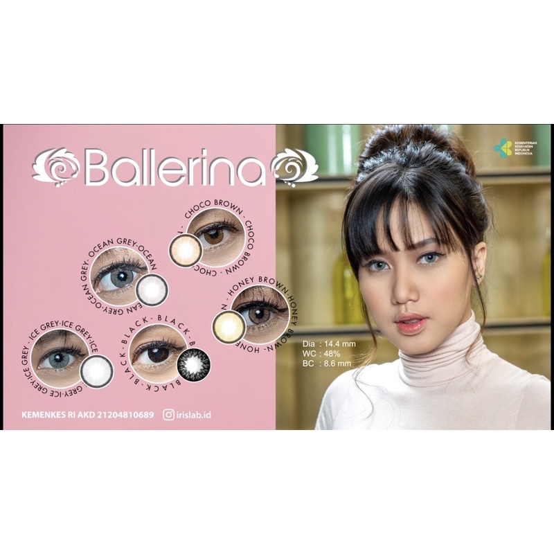 Jual Softlens BALLERINA Living Color 14.4 MM Soflen / Soflens Balerina ...