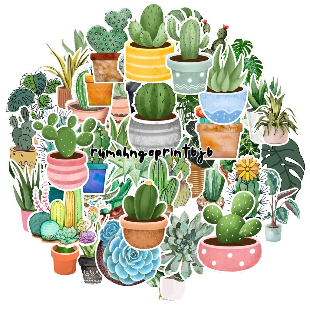 Jual TANAMAN - BESAR STIKER STICKER PACK ANTI AIR | WATERPROOF TUMBLR ...