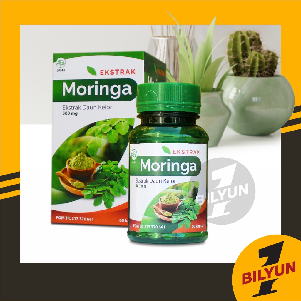 Jual Kapsul Daun Kelor Kapsul Herbal Moringa Original Obat Pelancar Asi ...