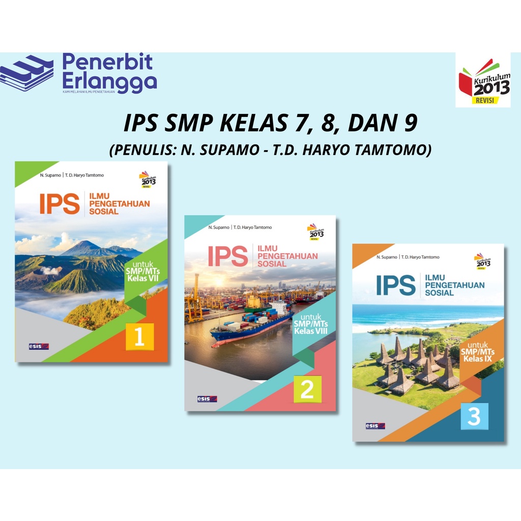 Jual IPS SMP KELAS 7,8,9 K13N ERLANGGA -ERLANGGA | Shopee Indonesia