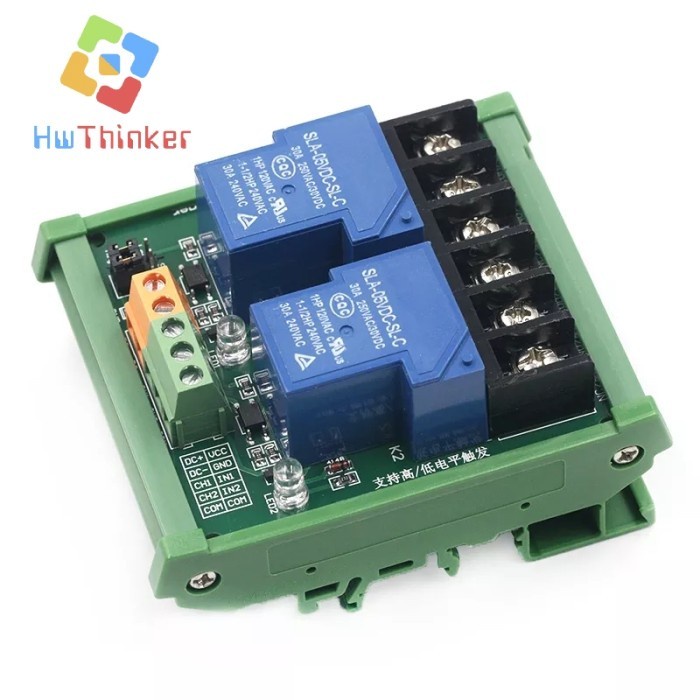 Jual Relay Board 2ch 2Channel 2 ch channel 5V 12V 24V 30A Opto Aktif ...