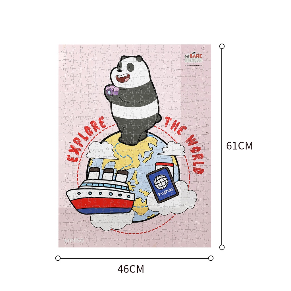 Jual MINISO - Puzzle We Bare Bears 500pcs Mainan Puzzle Mainan Anak ...