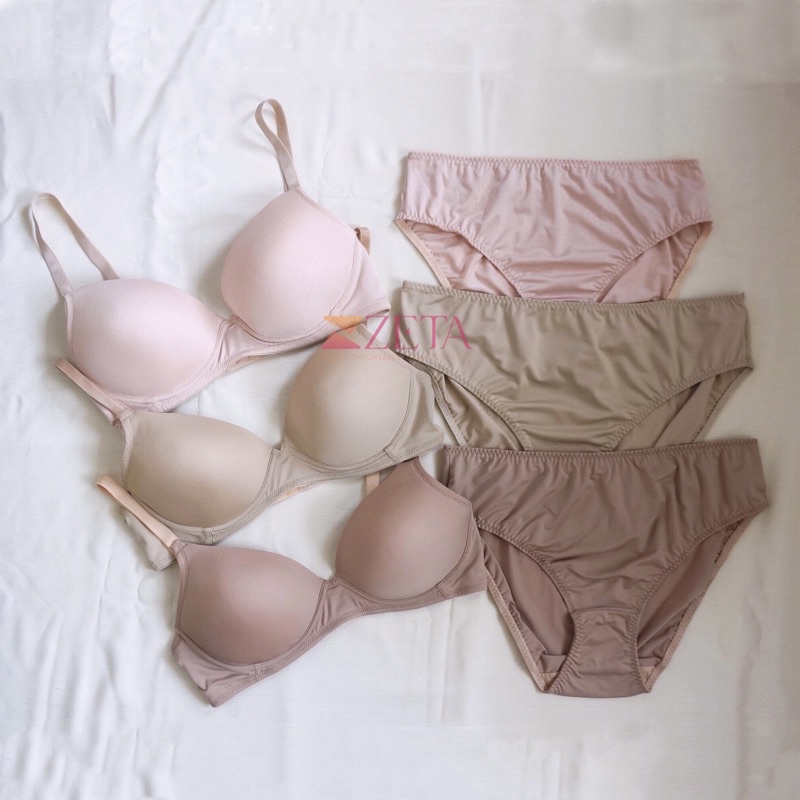 Jual [ZETA] Rosella Set Skin Color | Set Pakaian Dalam Wanita Bra T ...