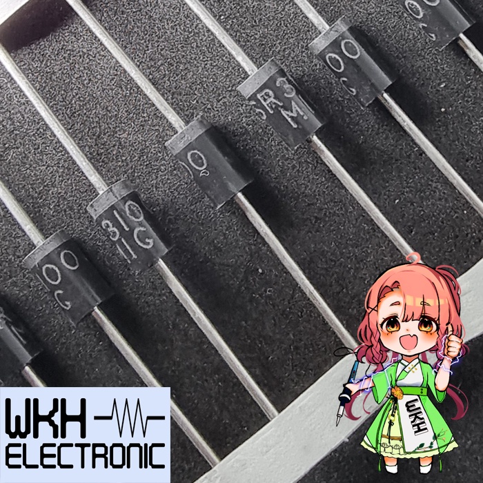 Jual SB3100 SR3100 3A 100V Schottky Barrier Rectifiers Diode SB 3100 SR 3100 DO-27 | Shopee ...