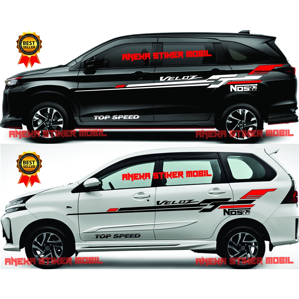 Jual Cutting Stiker Mobil Avanza Veloz Stiker Mobil Toyota Avanza Veloz ...