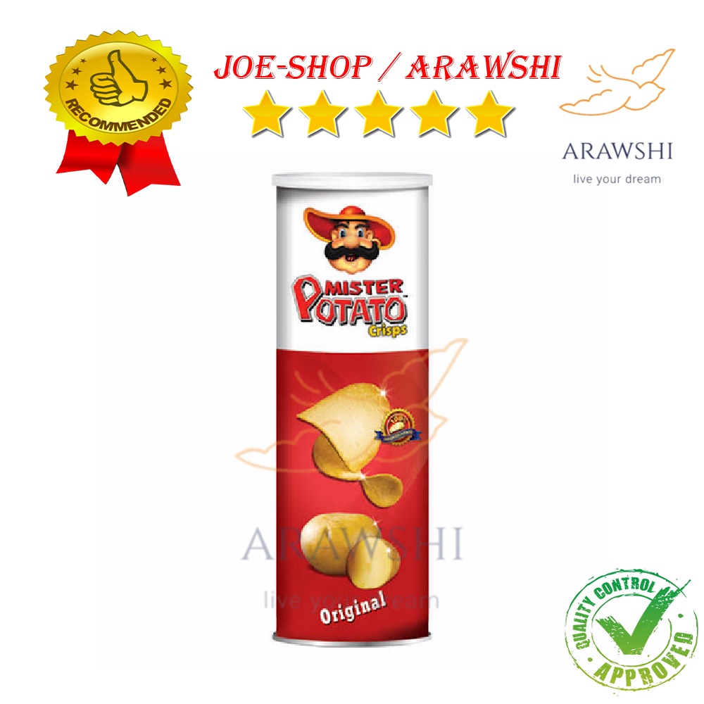 Jual MISTER POTATO SNACK CRISPS ORIGINAL KALENG 85 GR | Shopee Indonesia