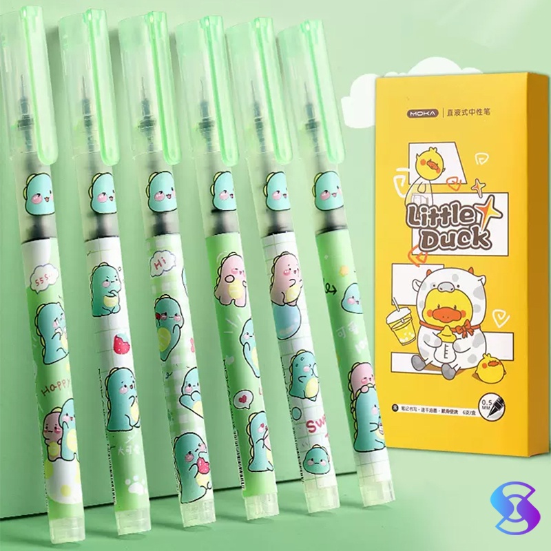 Jual Pulpen/Pena Gel Hitam 0.5mm Hitam 6pcs/Box-Suning Mall | Shopee ...