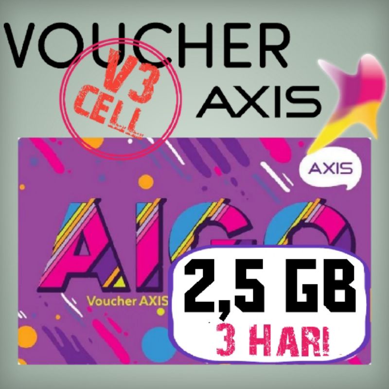 Jual Voucher Axis/Aigo 2,5 GB 3 Hari | Shopee Indonesia