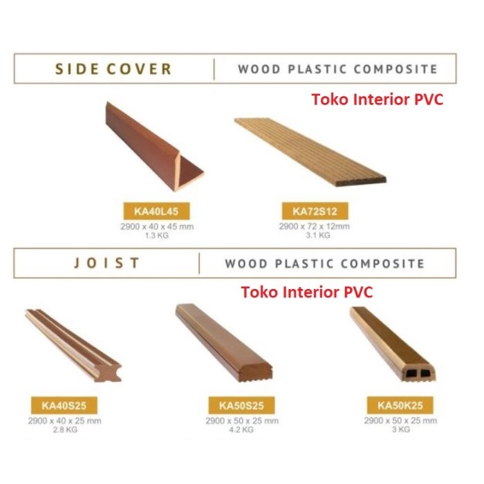 Jual Lantai Joist Wpc Side Cover Wpc Stainless Clip Wpc Starting Clip ...