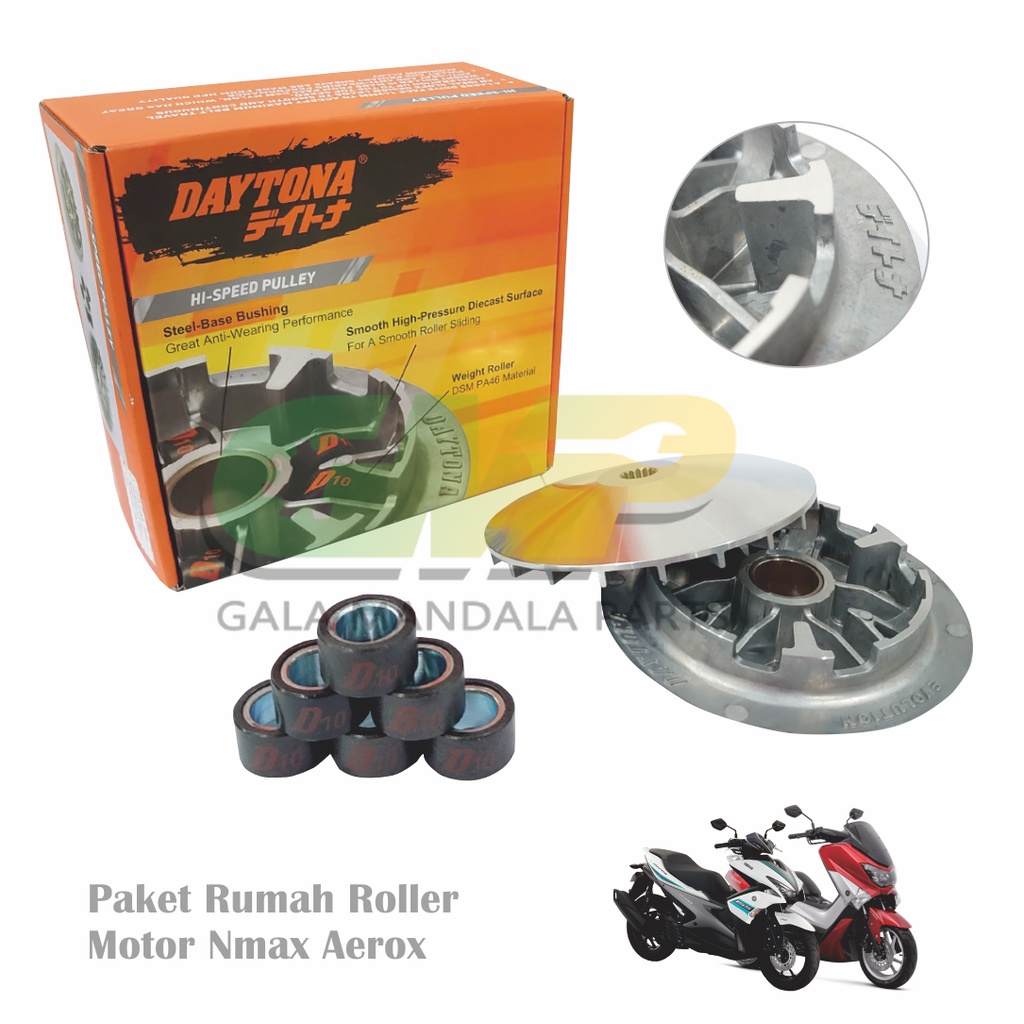 Jual Daytona Paket Rumah Roller Nmax Aerox Lexi Pulley Racing Hi-Speed 4939 | Shopee Indonesia