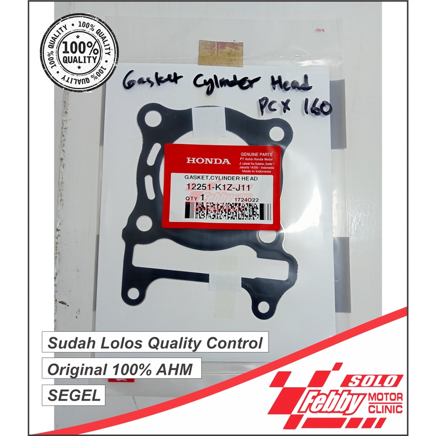Jual GASKET CYLINDER HEAD HONDA PCX 160 ORIGINAL KODE 12251-K1Z-J11 | Shopee Indonesia