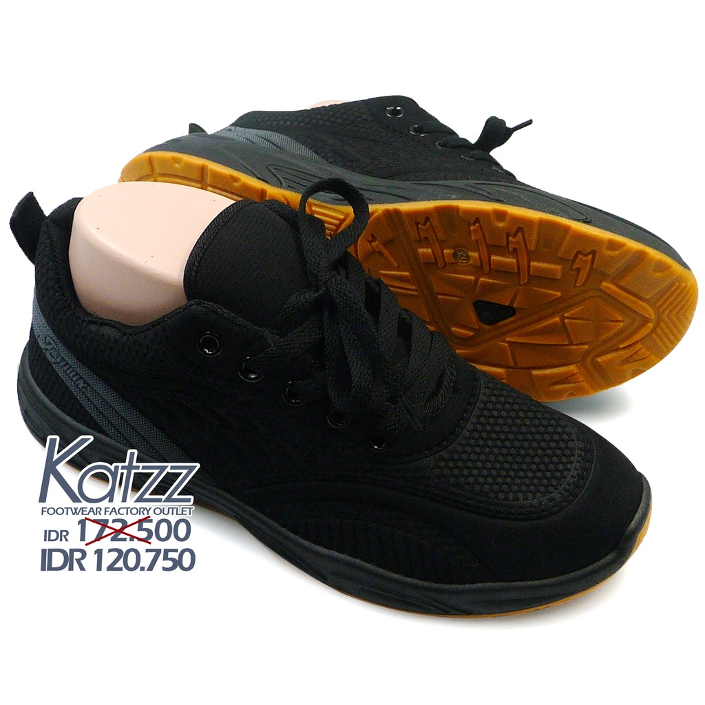 Jual KATZZ - Sepatu Sekolah Sneaker Warna Hitam / Sepatu Sekolah Model ...