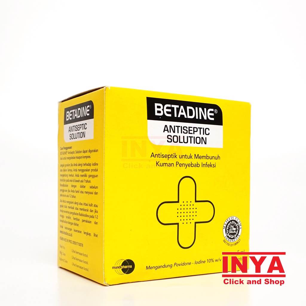 Jual BETADINE ANTISEPTIC SOLUTION BOX 6X5ml - Obat Luka - Antibakteri - Infeksi - P3K | Shopee ...
