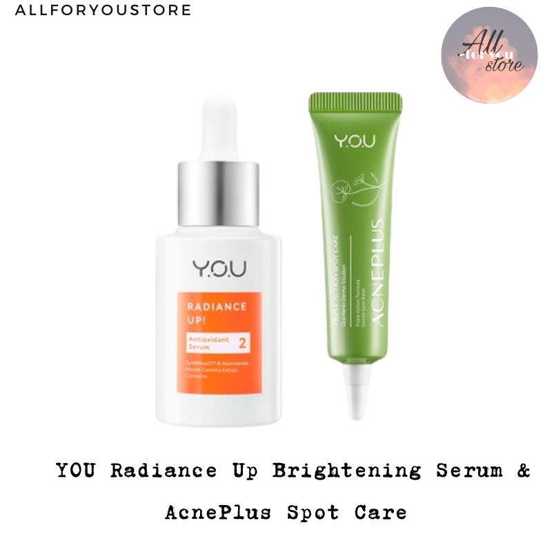 Jual YOU Radiance Up Brightening Serum & AcnePlus Spot Care | Shopee ...