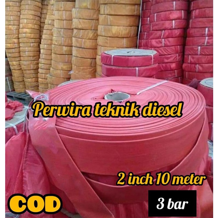 Jual selang mesin pompa air 2 inch 10m / selang alkon 2 inch 10m ...
