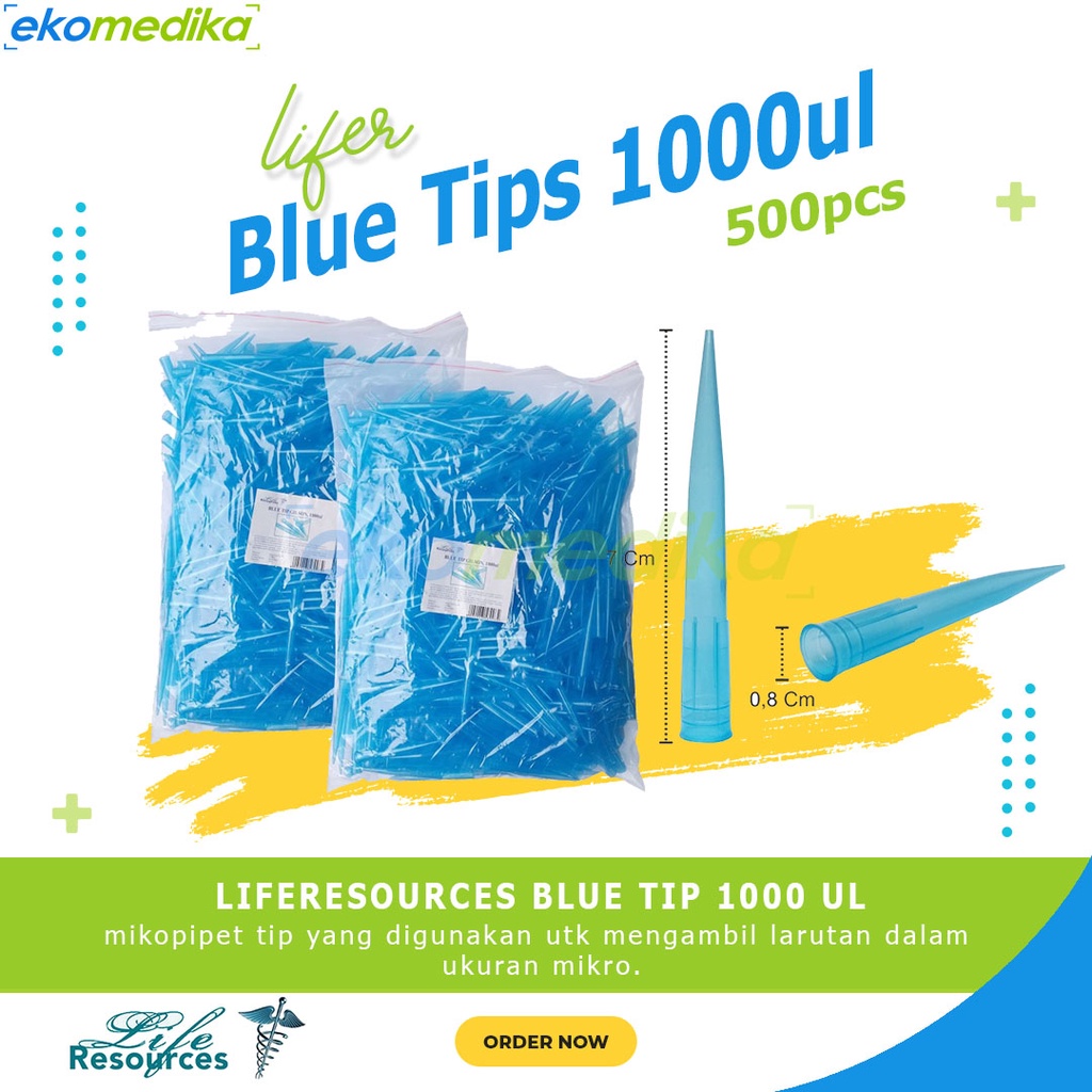Jual BLUE TIP GILSON LIFE RESOURCES 1000 UL 500 PCS / BLUE TIP ...