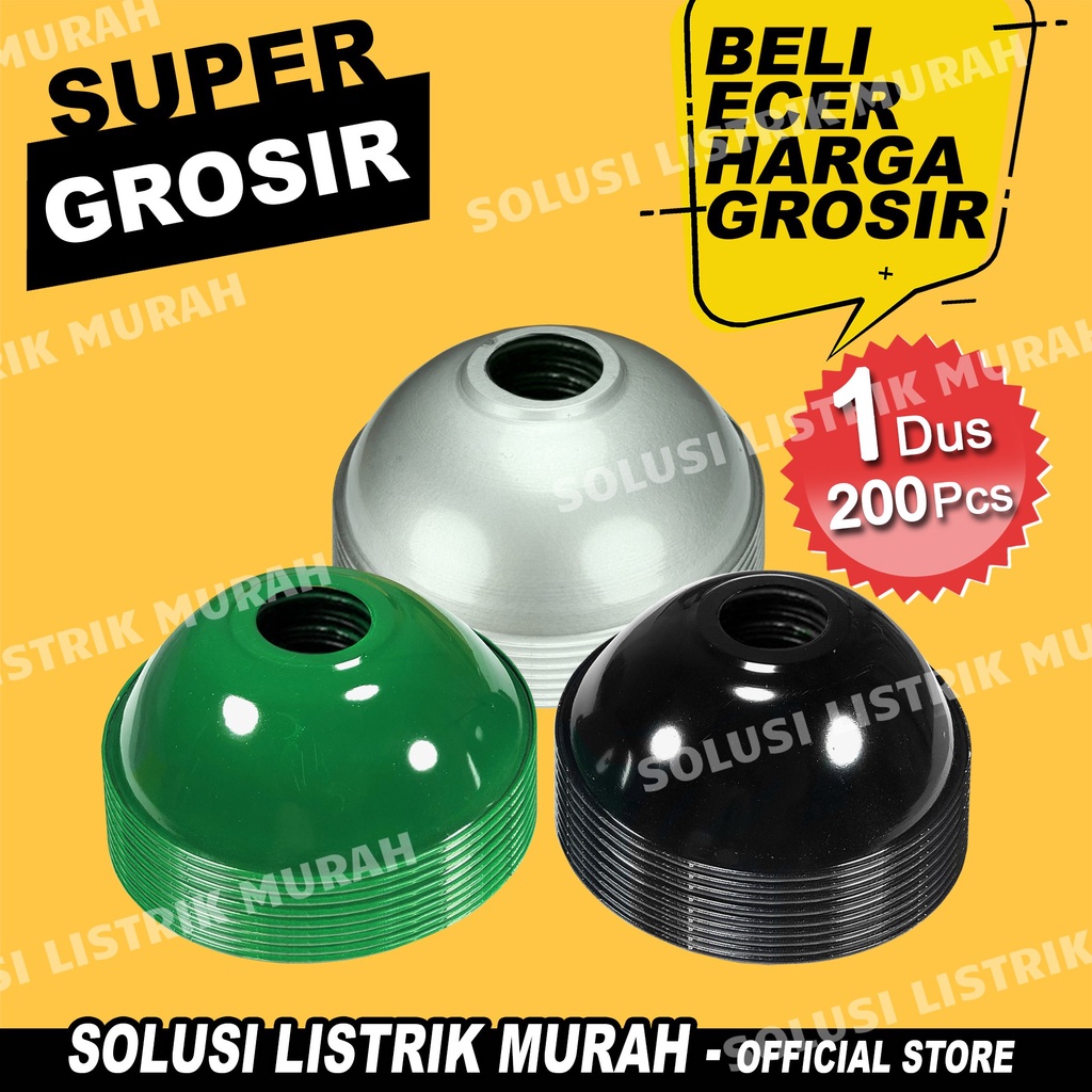 Jual Kap Fitting Lampu Jalan WD E-27 20 CM Kap Lampu Gantung | Shopee Indonesia