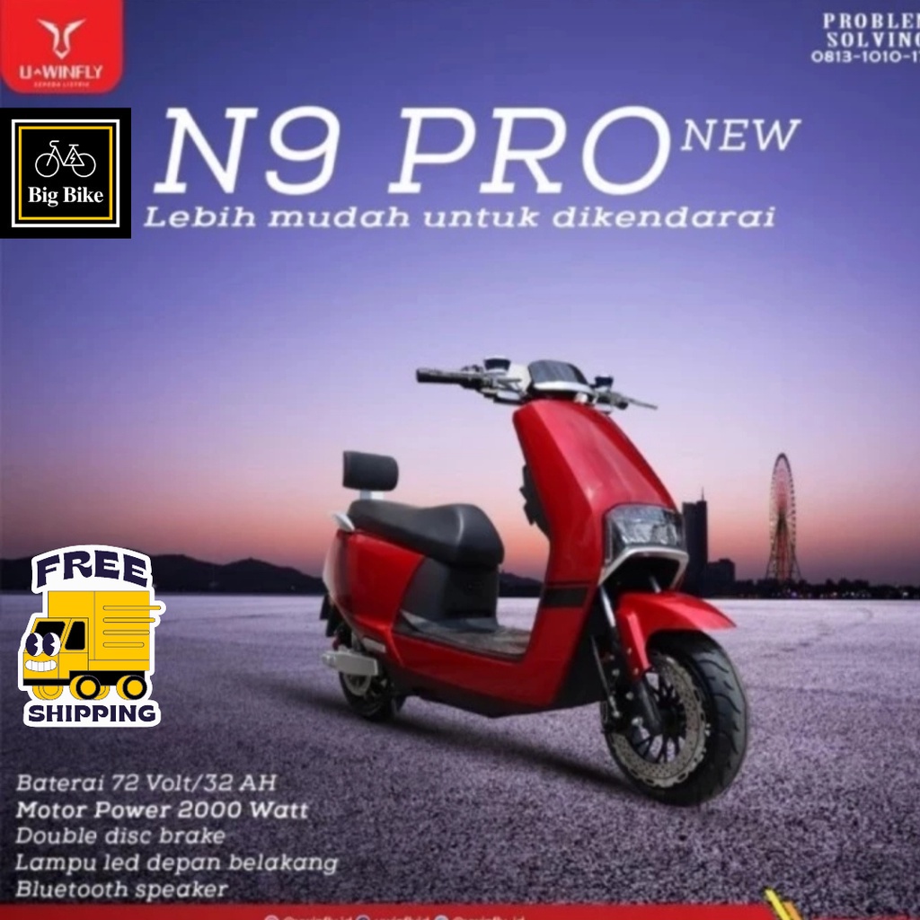 Jual MOTOR LISTRIK N9 NEW N9 PRO N9+ UWINFLY INDONESIA | Shopee Indonesia