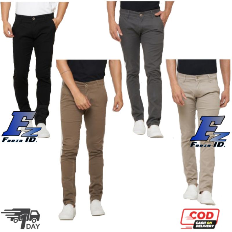 Jual Celana Panjang PriaChinos Simflit Casual Cocok Buat kerja Nyantai ...