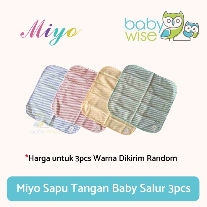 Jual Miyo Sapu Tangan Baby Salur 3pcs | Shopee Indonesia
