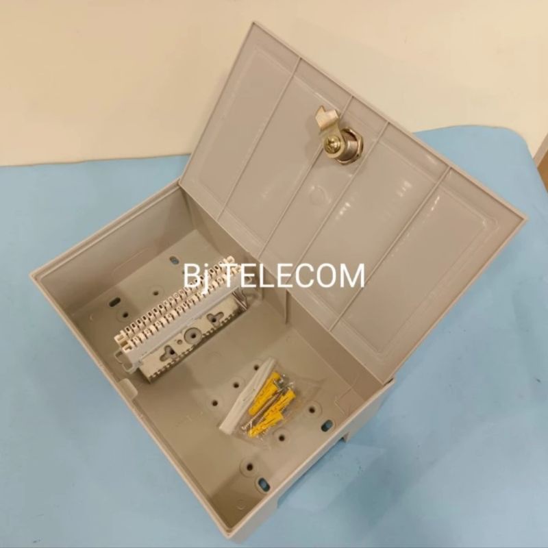 Jual box mdf telepon 10 pair fullset / box telepon 10 pair lengkap lsa ...