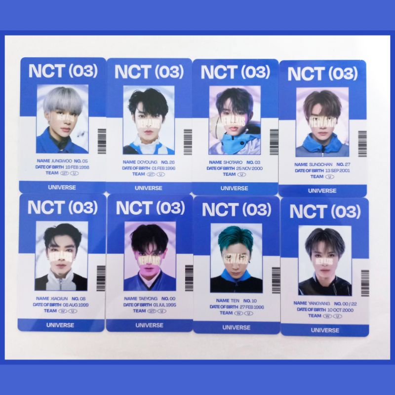 Jual Id Card Universe Photocard Md NCT 2021 Sungchan Ten Doyoung ...